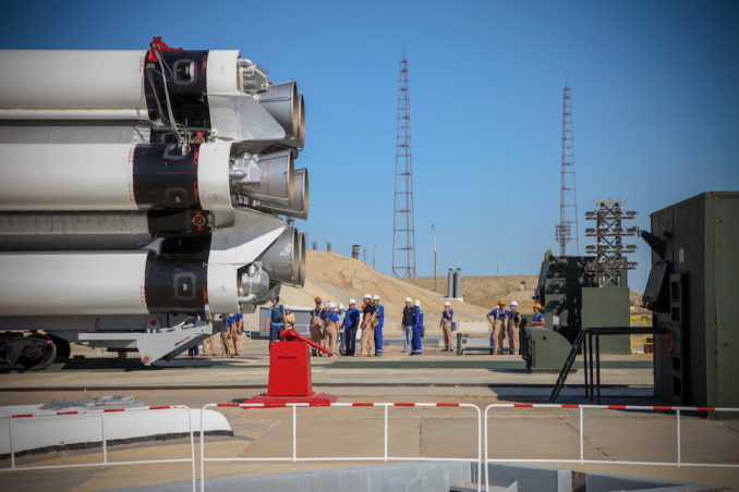 Proton rocket and astronomy satellite back on the launch pad after ...