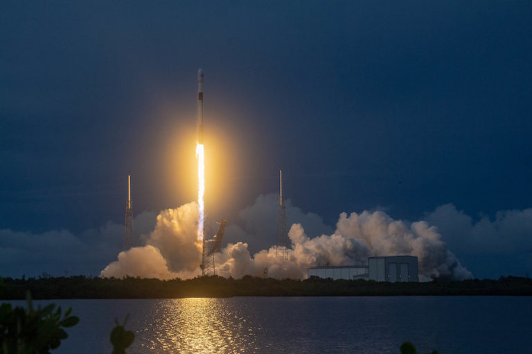 Photos: Falcon 9 rocket takes off with the Amos 17 satellite ...