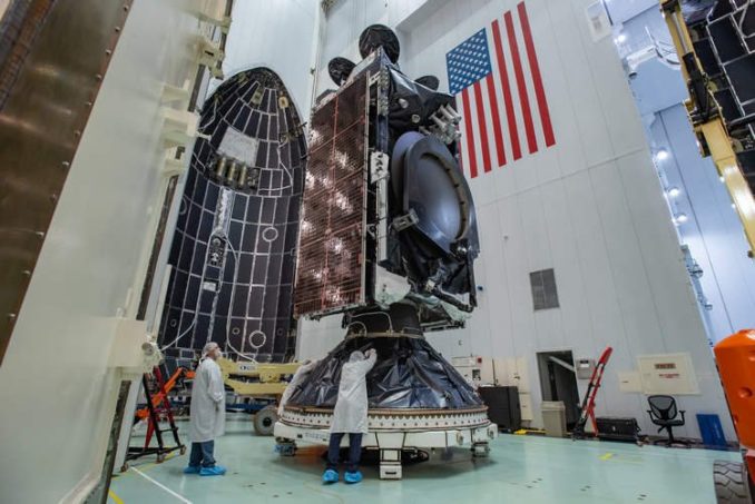 Photos: Amos 17 satellite encapsulated for launch – Spaceflight Now