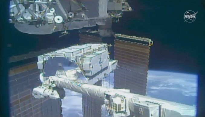 Astronauts complete extra work on first in series of battery upgrade ...