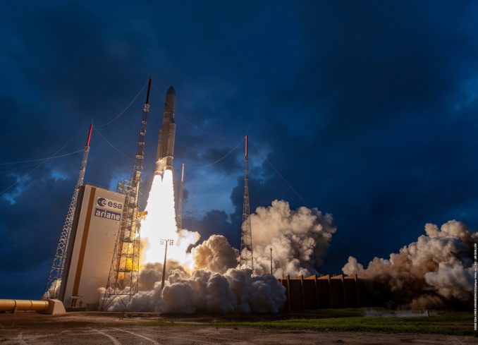 Photos: Ariane 5’s fiery climb to space from French Guiana ...