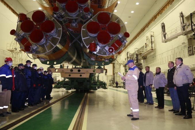 Rocket for next space station crew arrives on launch pad in Kazakhstan ...
