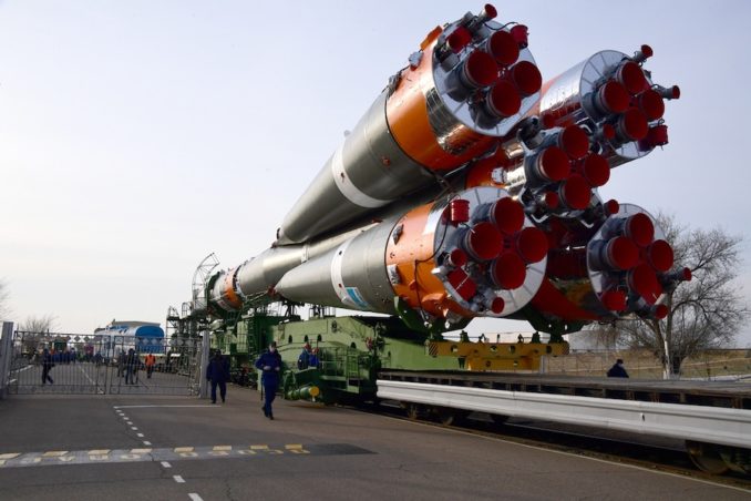 Rocket for next space station crew arrives on launch pad in Kazakhstan ...