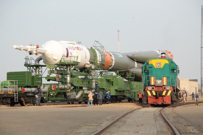 Rocket for next space station crew arrives on launch pad in Kazakhstan ...
