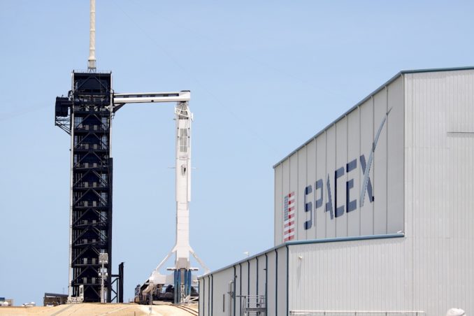 Photos: Falcon 9 and Crew Dragon await next launch attempt ...