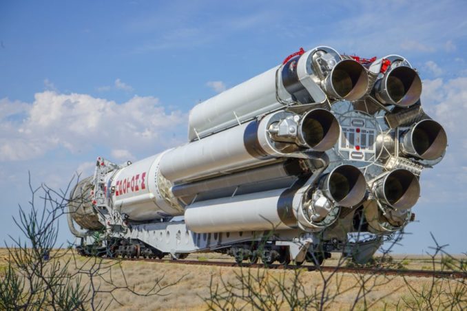 Proton rocket rolled out for launch with two Russian communications ...