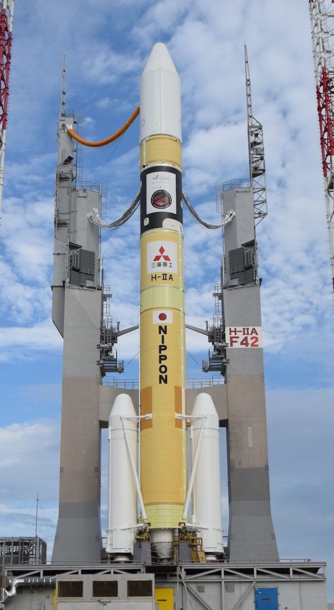 Photos: H-2A rocket reaches launch pad with UAE’s Hope Mars probe ...