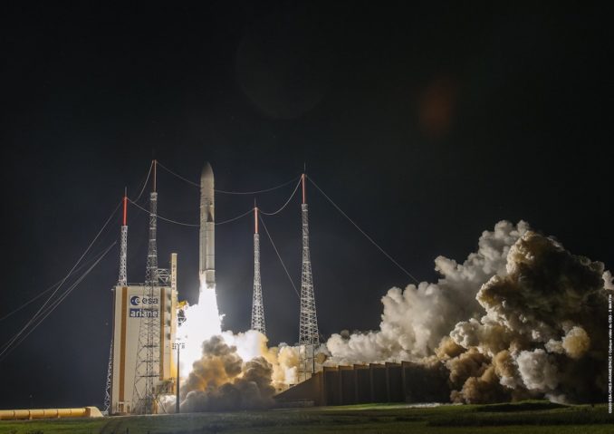 Stunning imagery highlights weekend Ariane 5 launch – Spaceflight Now