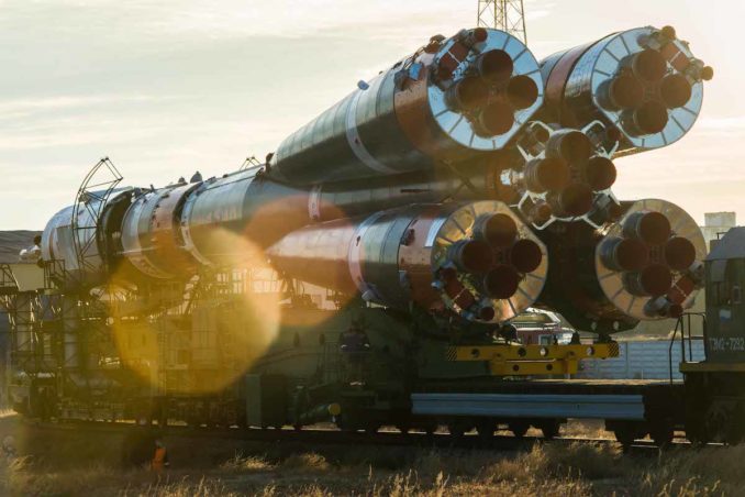 Russian rocket for next space station crew transferred to launch pad ...