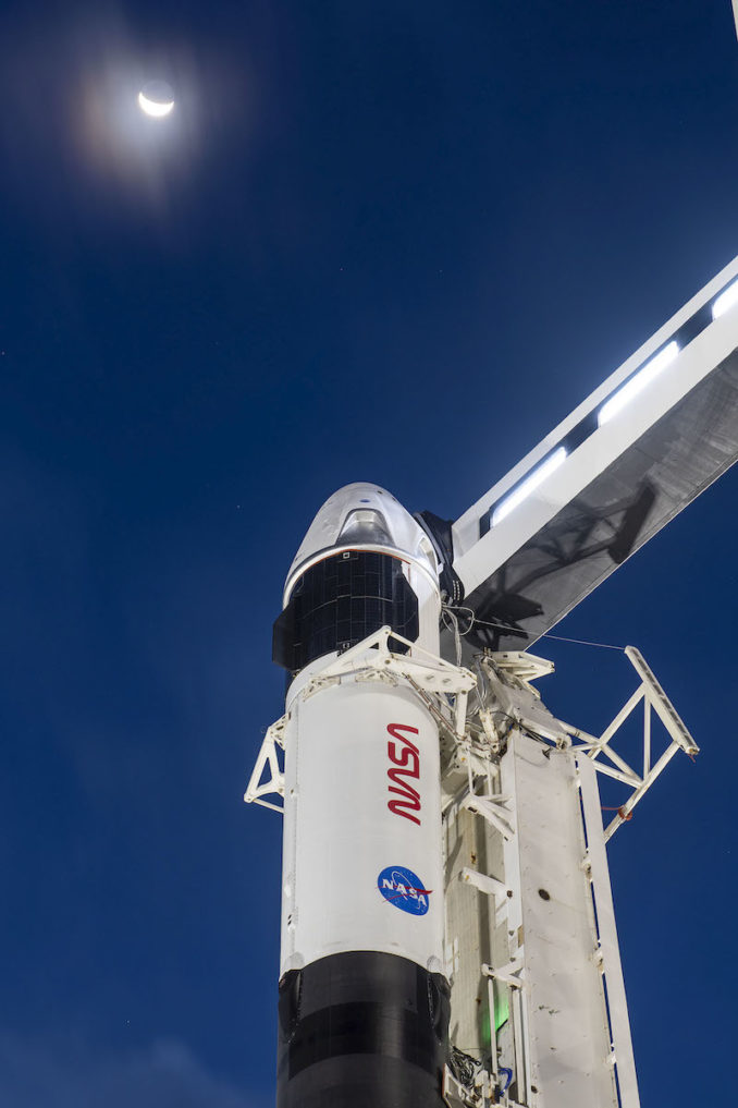 Photos: Falcon 9 rocket rolled out to pad 39A for Crew-1 launch ...