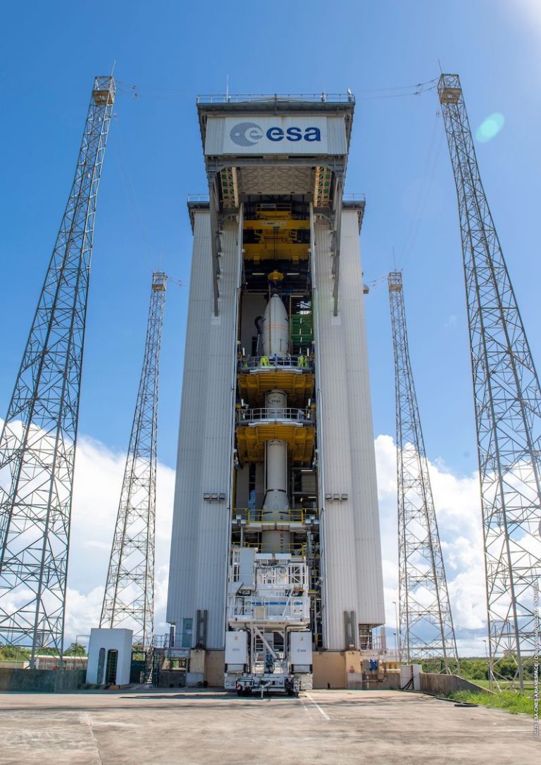 Vega rocket poised for launch with satellites for Spain and France ...