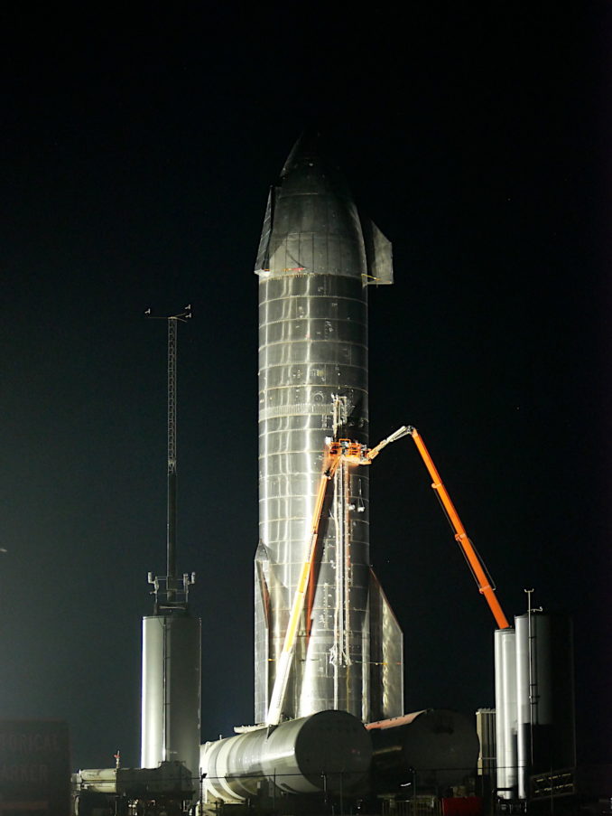 Photos: SpaceX’s stainless-steel Starship SN8 test vehicle ...