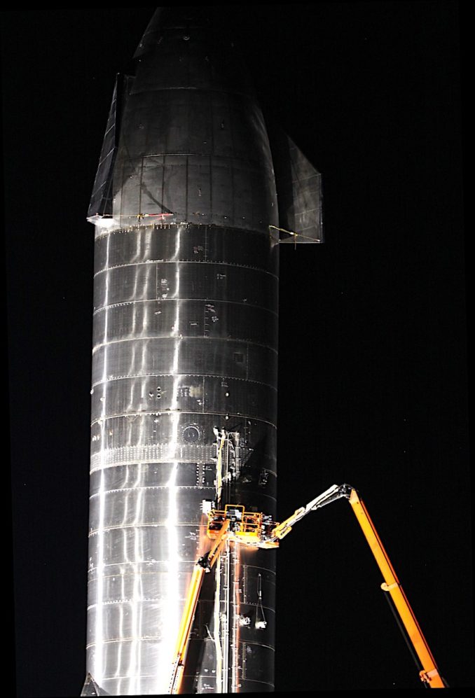 Photos: SpaceX’s stainless-steel Starship SN8 test vehicle ...
