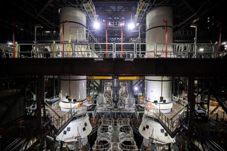 NASA proceeds with SLS booster stacking in Florida before core stage ...