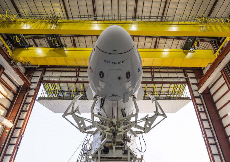 Photos: Falcon 9 and Crew Dragon roll out to pad 39A – Spaceflight Now