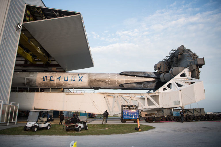Photos: Falcon 9 and Crew Dragon roll out to pad 39A – Spaceflight Now