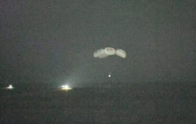 Crew Dragon brings four astronauts back to nighttime splashdown ...