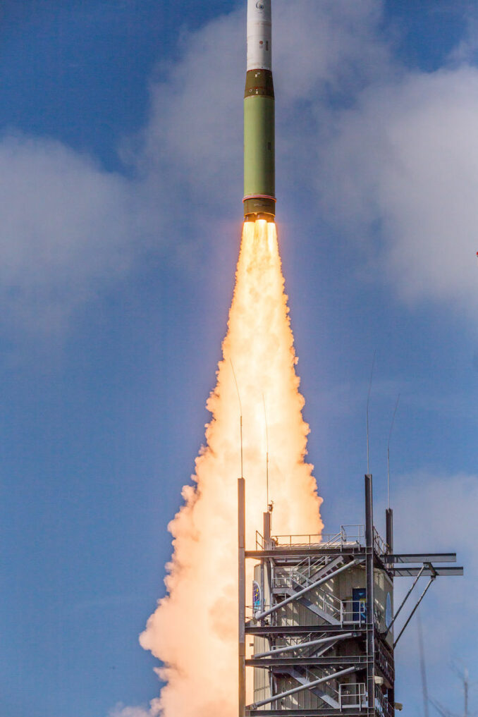 Photos: Surplus missile motor from 1960s launches classified NRO ...