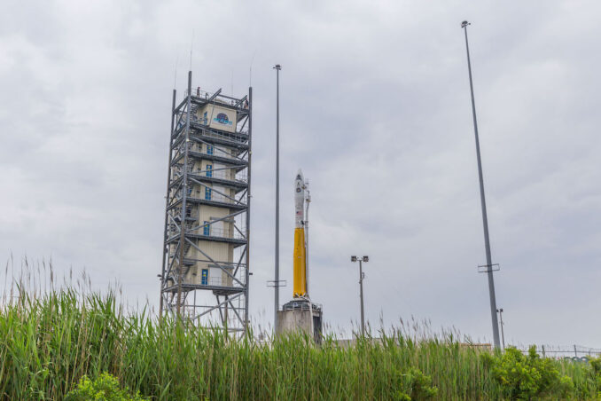 Photos: Minotaur 1 rocket stands on launch pad in Virginia ...