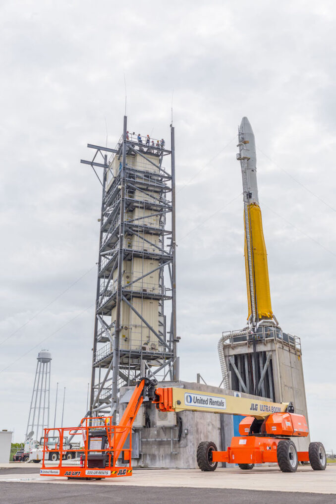 Photos: Minotaur 1 rocket stands on launch pad in Virginia ...