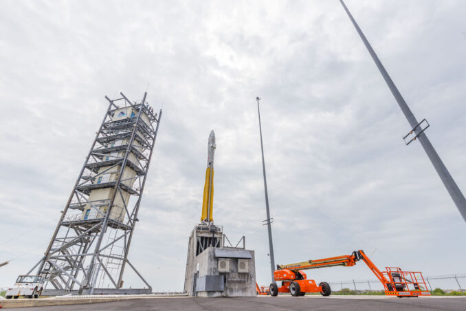 Photos: Minotaur 1 rocket stands on launch pad in Virginia ...