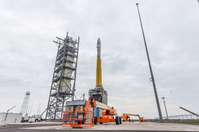Photos: Minotaur 1 rocket stands on launch pad in Virginia ...