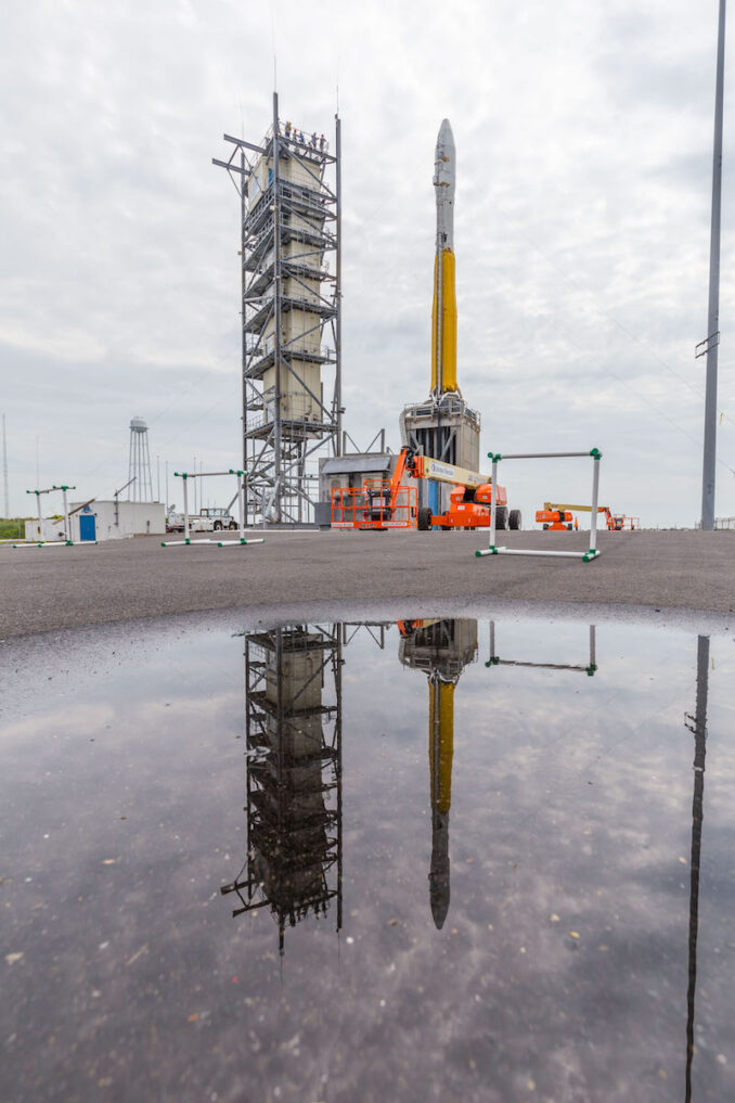 Photos: Minotaur 1 rocket stands on launch pad in Virginia ...