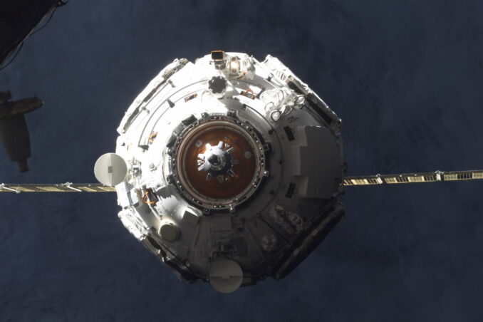 Russian node module docks with International Space Station ...