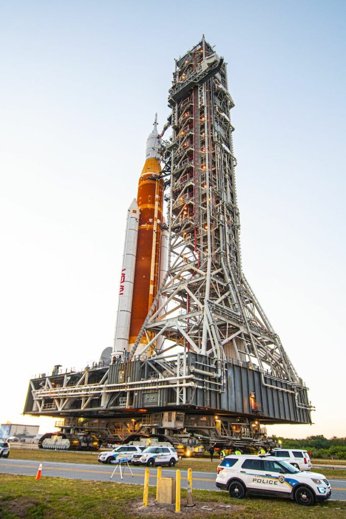 Photos: SLS makes its debut at NASA’s Kennedy Space Center ...