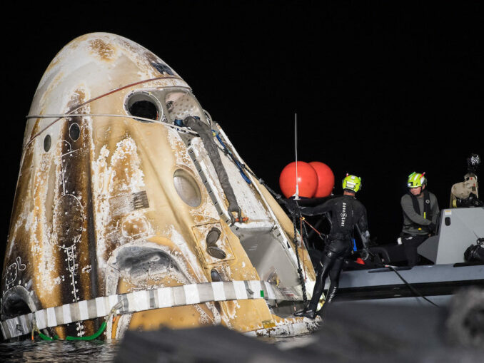 Photos: SpaceX’s rocket landing platform back in port – Spaceflight Now