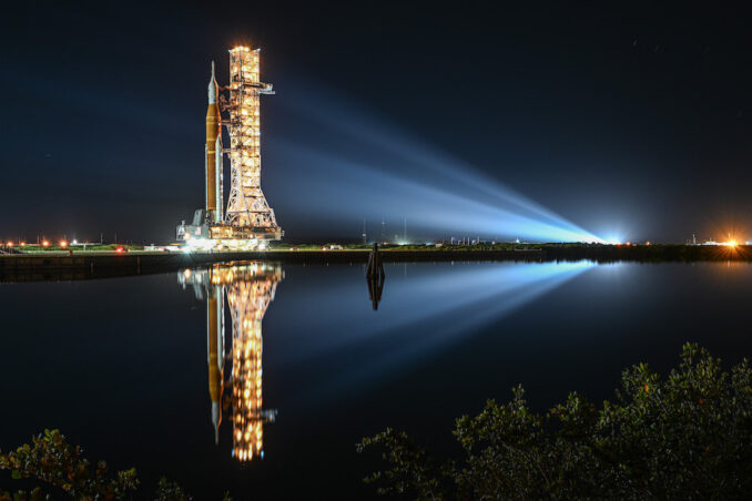 NASA’s SLS moon rocket returns to launch pad for more testing ...
