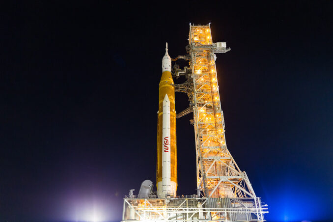 Photos: SLS moon rocket rolls to launch pad – Spaceflight Now