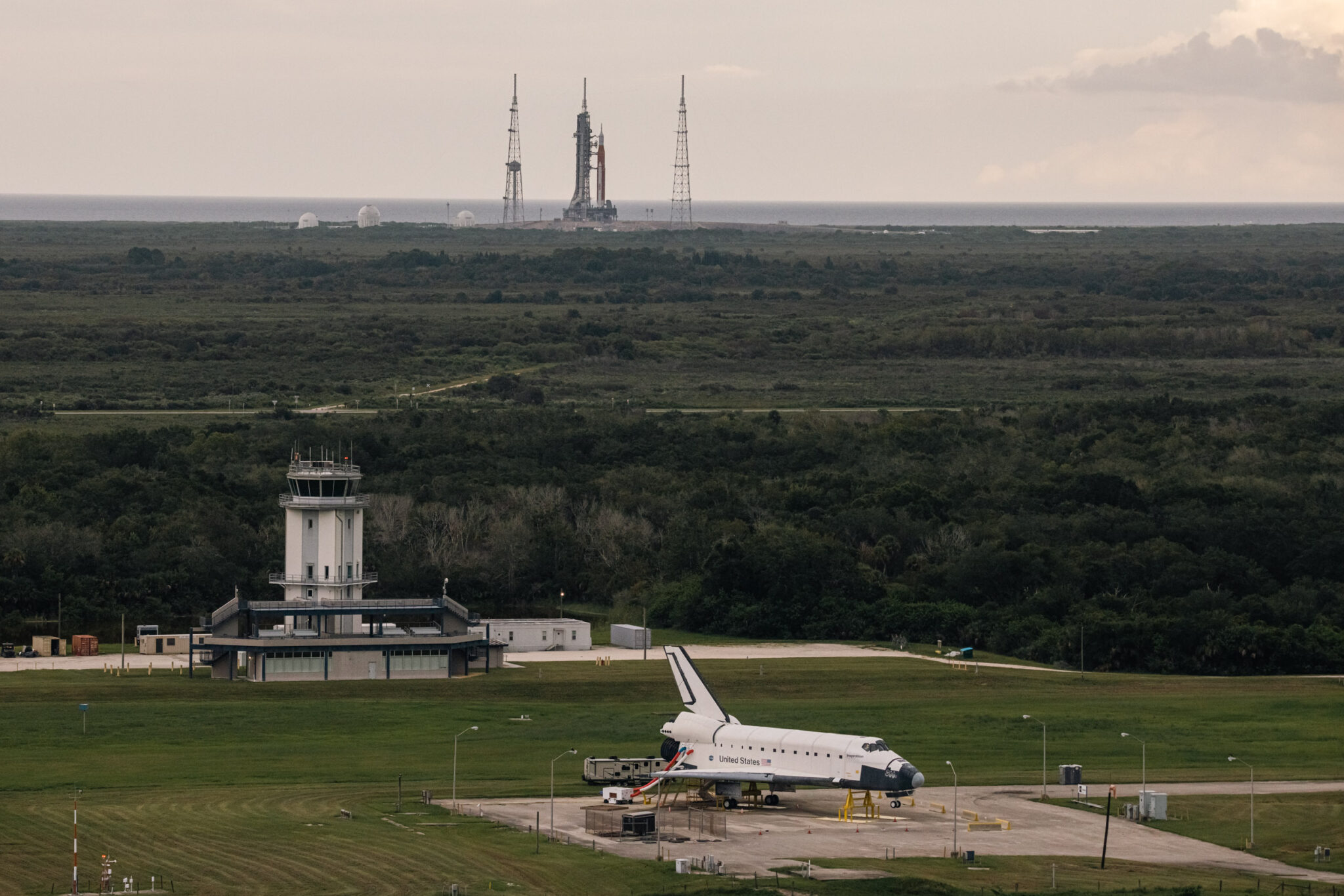 Photos: Aerial survey of Kennedy Space Center on the eve of Artemis 1 – Spaceflight Now