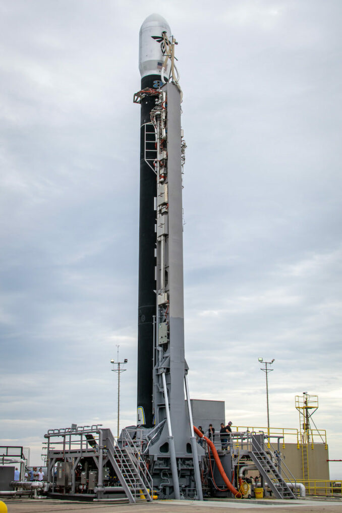 Photos: Firefly’s second Alpha rocket raised on launch pad ...