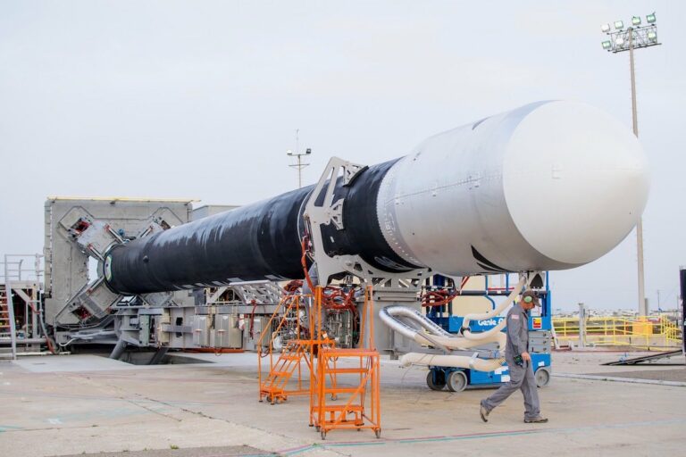 Photos: Firefly’s second Alpha rocket raised on launch pad ...