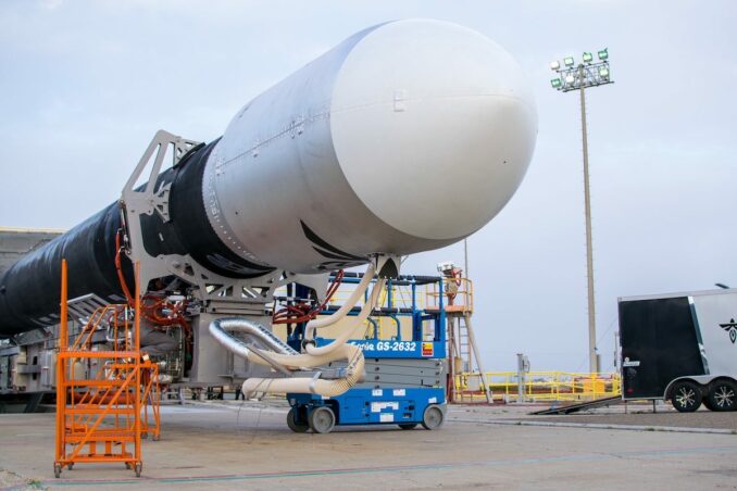 Photos: Firefly’s second Alpha rocket raised on launch pad ...