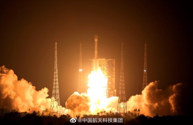 Chinese Long March 7 rocket launches military communications satellite ...