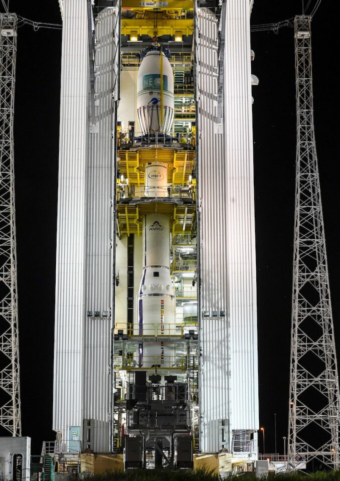 Two Airbus Earth-imaging satellites poised for launch on Vega C rocket ...