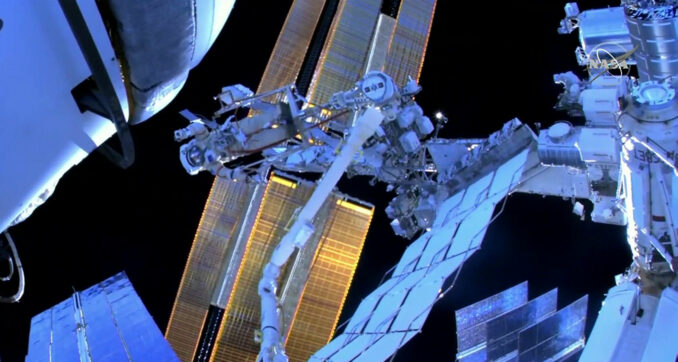 Russian cosmonauts make spacewalk at International Space Station ...