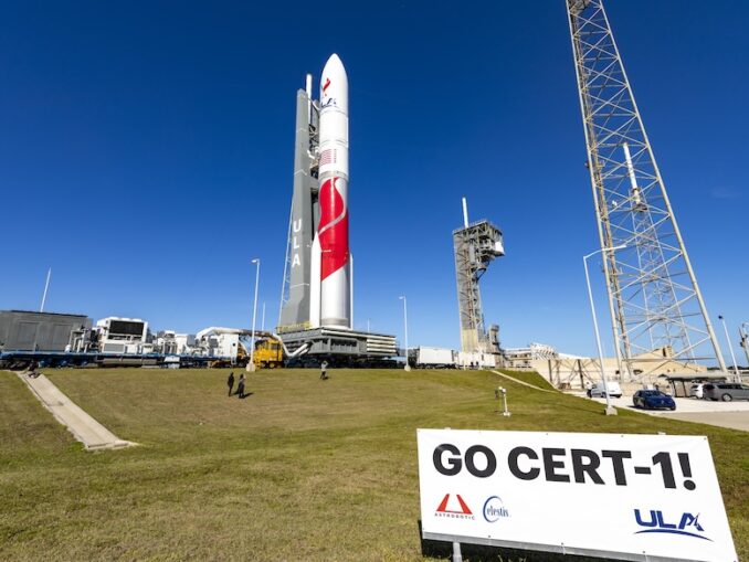 ULA begins stacking Vulcan rocket in anticipation of first national security mission ...