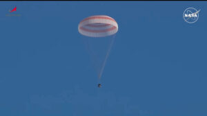 Soyuz brings two cosmonauts, NASA astronaut back to Earth after record ...