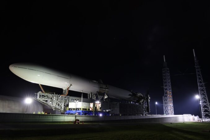 Blue Origin raises its first flight worthy New Glenn into launch ...