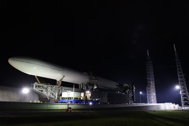 Blue Origin raises its first flight worthy New Glenn into launch ...