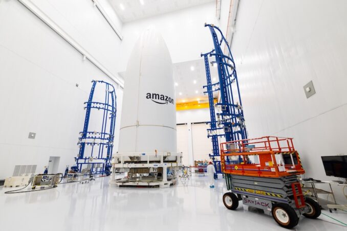 Amazon targets April 9 for launch of 1st production satellites for its ...